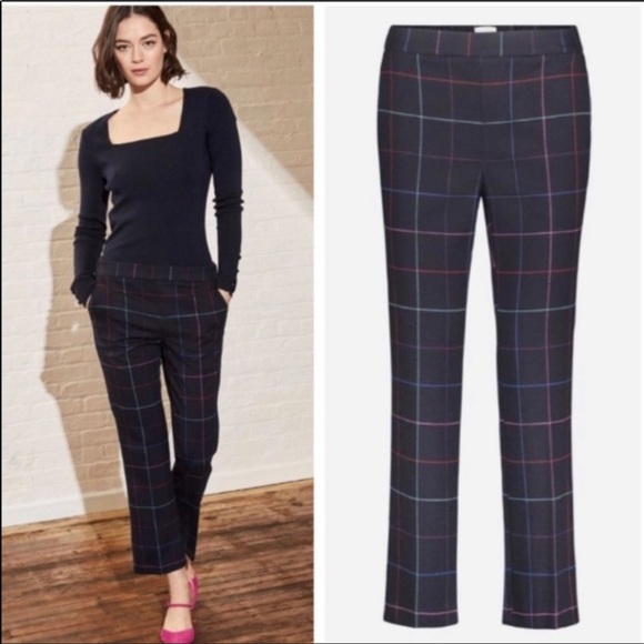 ecru | Pants & Jumpsuits | Ecru Navy Windowpane Pants | Poshmark